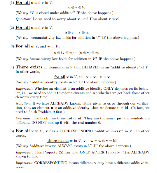 Solved Linear AlgebraLet V be a vector space, and let u, v, | Chegg.com Solved Linear AlgebraLet V be a vector space, and let u, v, | Chegg.com