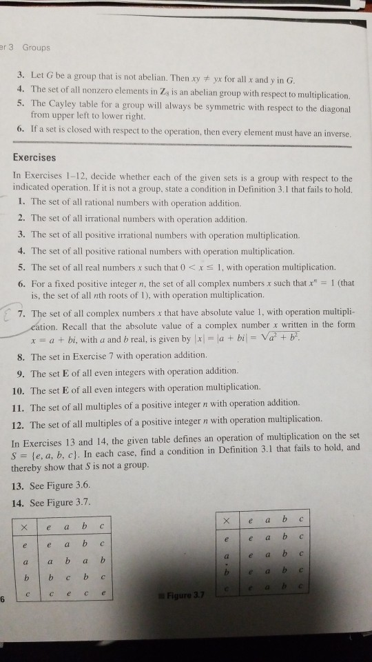 Solved er 3 Groups 3. Let G be a group that is not abelian. | Chegg.com