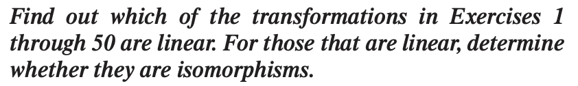Solved Find out which of the transformations in Exercises 1 | Chegg.com