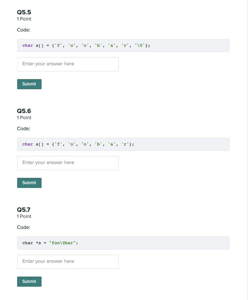 Solved Q4 Memory Model 5 Points Consider the following code: | Chegg.com