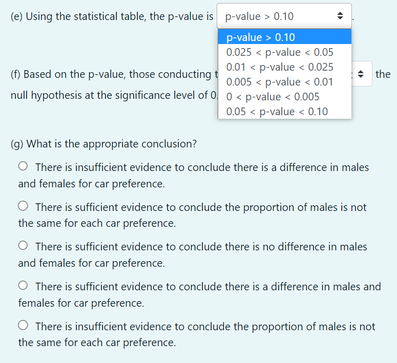 Solved Random samples of 57 male students and 52 female | Chegg.com