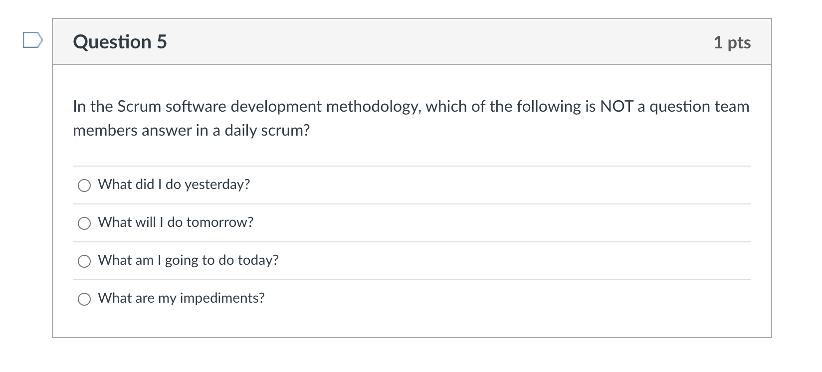 Solved Imagine a software development project managed using | Chegg.com