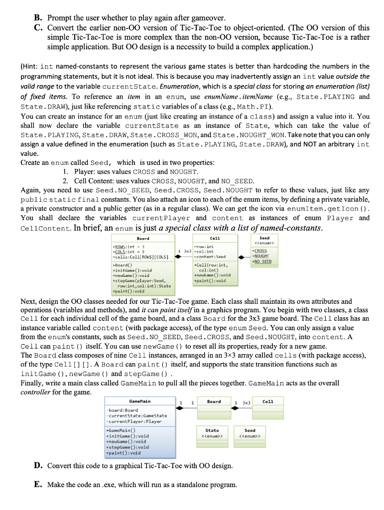 Solved I want to create a tic-tac-toe game on C++ with the | Chegg.com