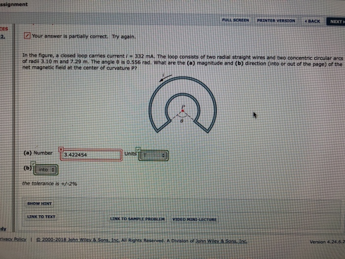 Solved ssignment FULL SCREEN PRINTER VERSION BACK NEXT CES | Chegg.com