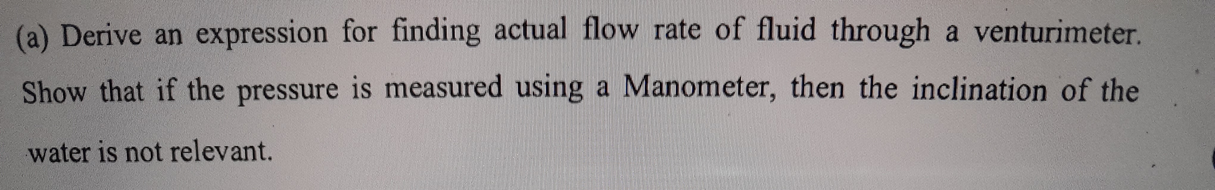 Solved (b) Water is flowing at the rate of 2.5 m3/s through | Chegg.com