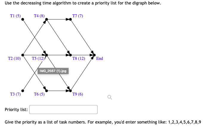 Solved Use the decreasing time algorithm to create a | Chegg.com