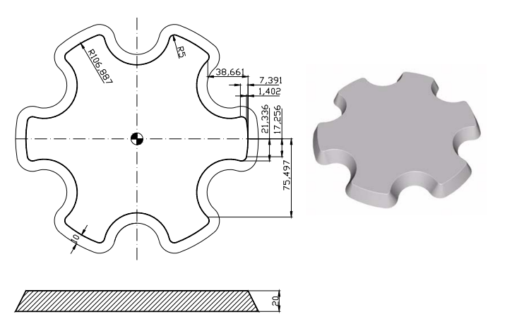 Solved Write the cnc milling code for the above part as per | Chegg.com