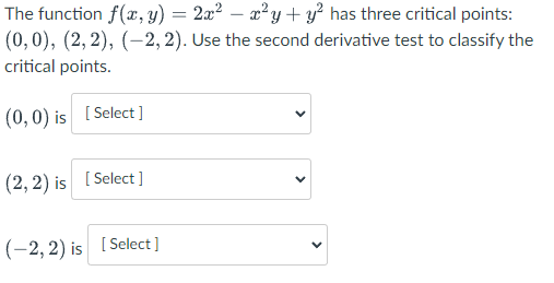 Solved How many critical points does the function | Chegg.com