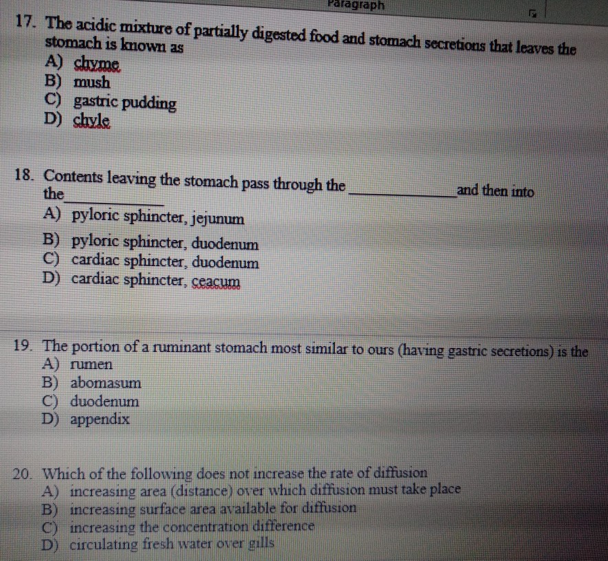 Solved Paragraph 17. The acidic mixture of partially | Chegg.com