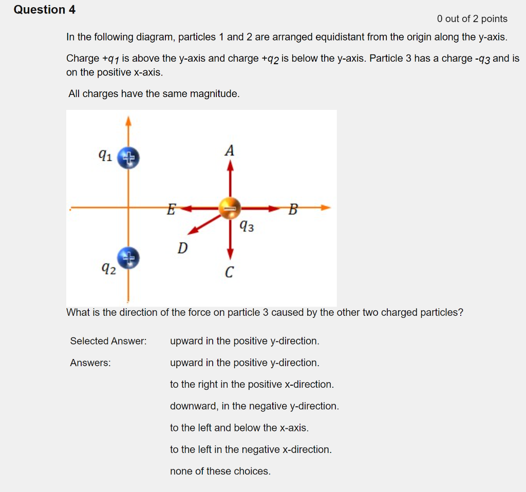 Solved Question 4 0 out of 2 points In the following | Chegg.com