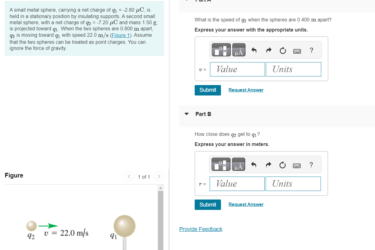 Solved A small metal sphere, carrying a net charge of | Chegg.com