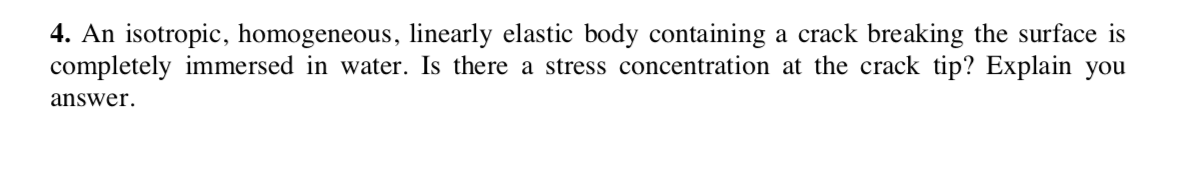 Solved 4. An isotropic, homogeneous, linearly elastic body | Chegg.com