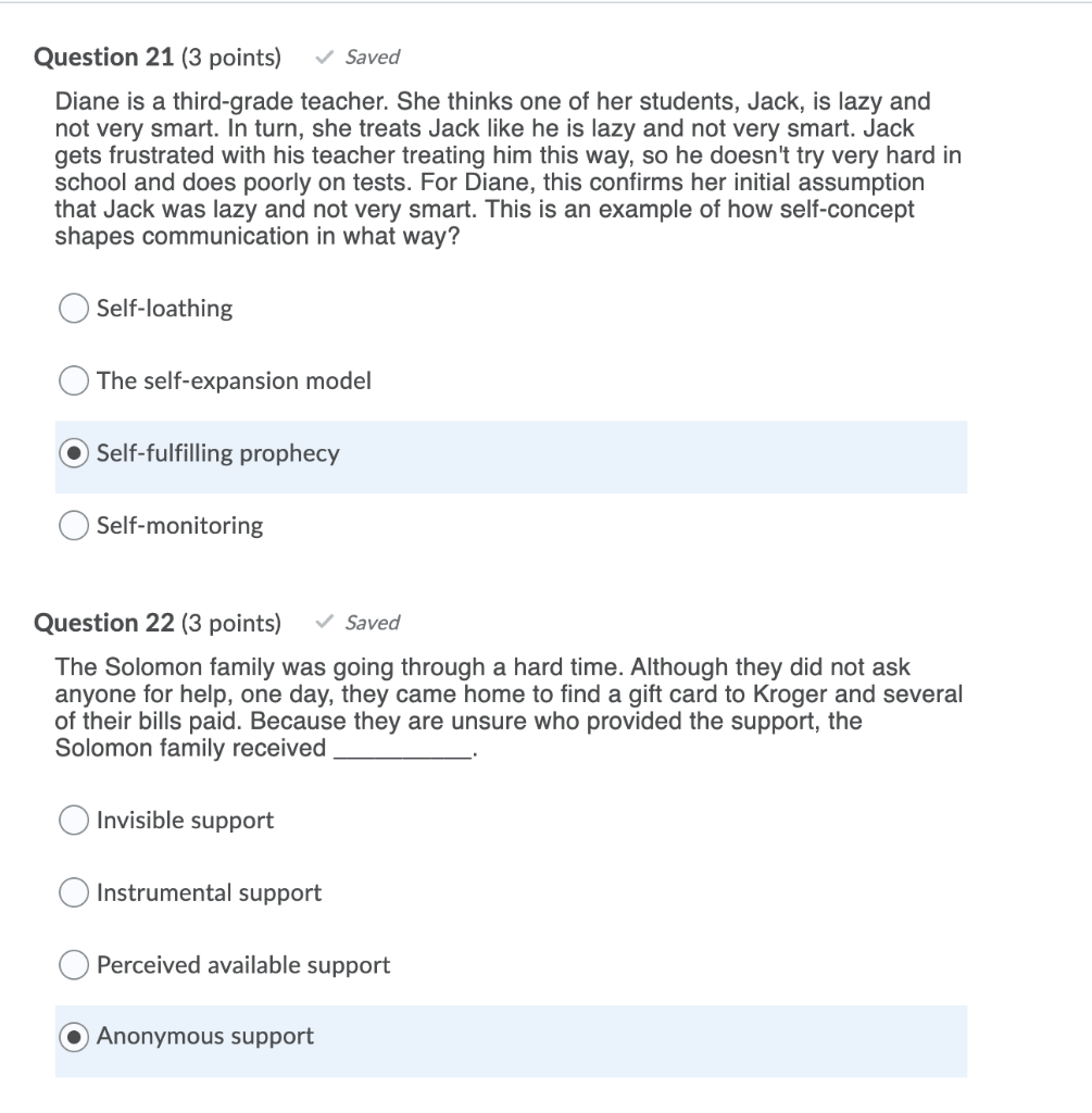 Solved Saved Question 21 (3 points) Diane is a third-grade | Chegg.com