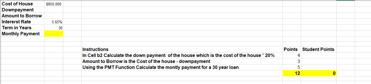 Solved \begin{tabular}{|c|c|c|c|c|} \hline Cost of House & | Chegg.com