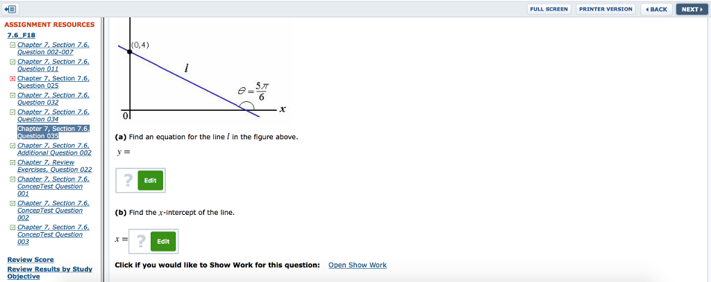 Solved FULL SCREEN PRINTER VERSION BACK NEXT ASSIGNMENT | Chegg.com