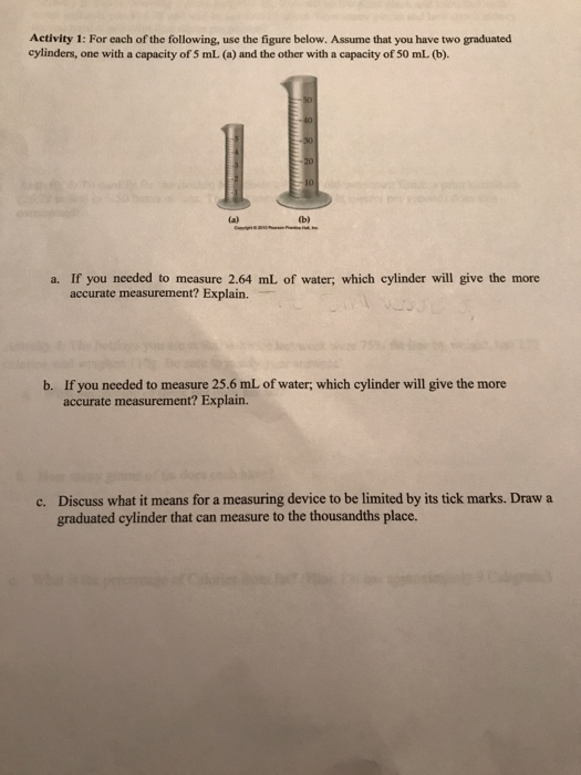 Solved Activity 1: For each of the following, use the figure | Chegg.com