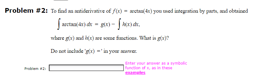 Problem \# 2: To find an antiderivative of | Chegg.com