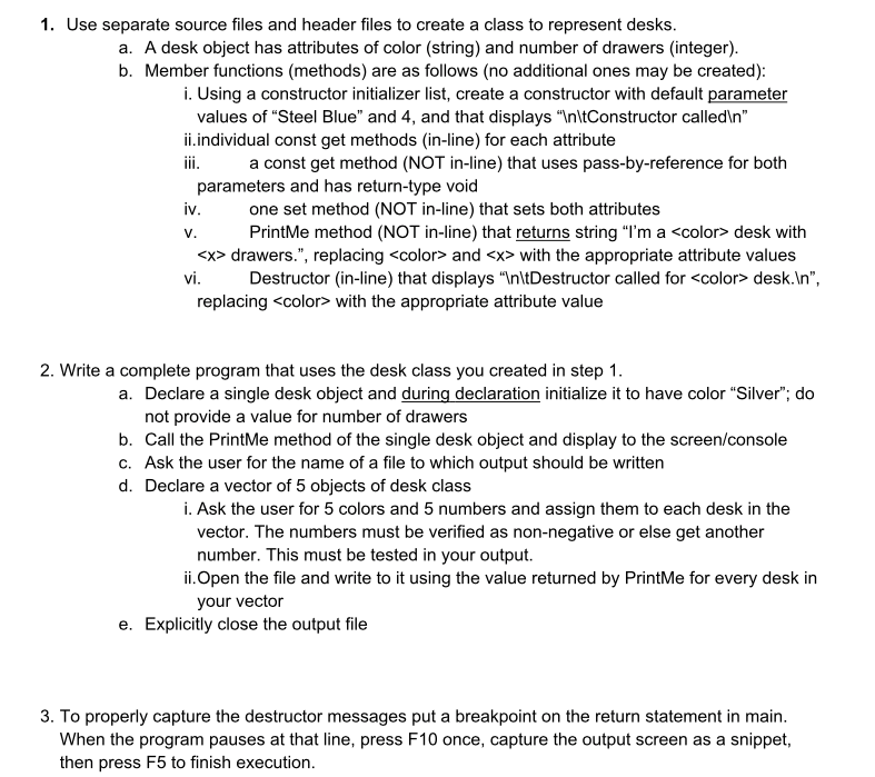 Solved 1. Use separate source files and header files to | Chegg.com