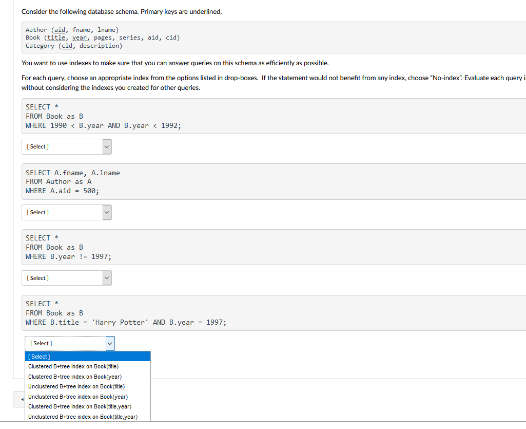 Solved Consider the following database schema. Primary keys | Chegg.com