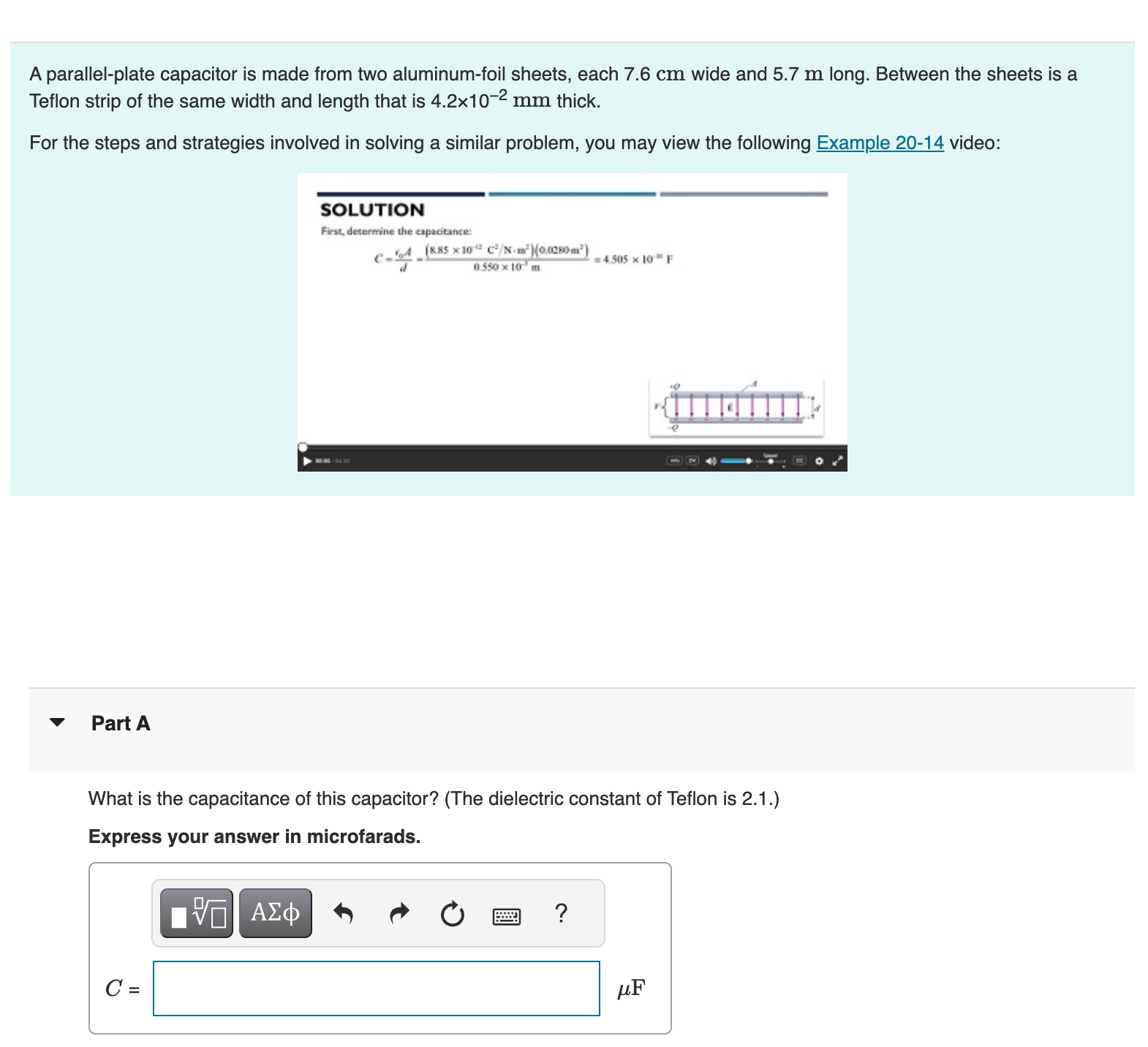 Solved A parallel-plate capacitor is made from two | Chegg.com