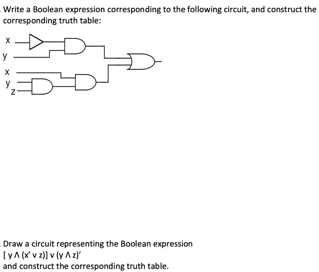 Solved Write a Boolean expression corresponding to the | Chegg.com