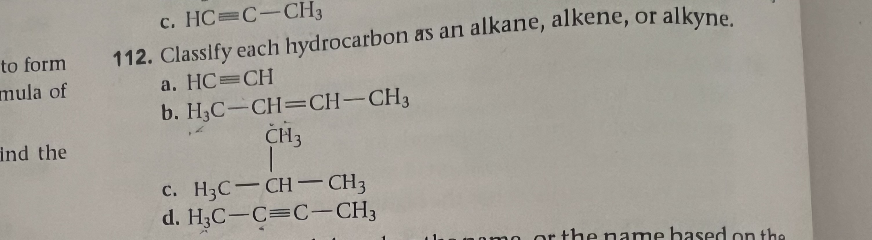 Solved c. \\( \\mathrm{HC} \\equiv | Chegg.com