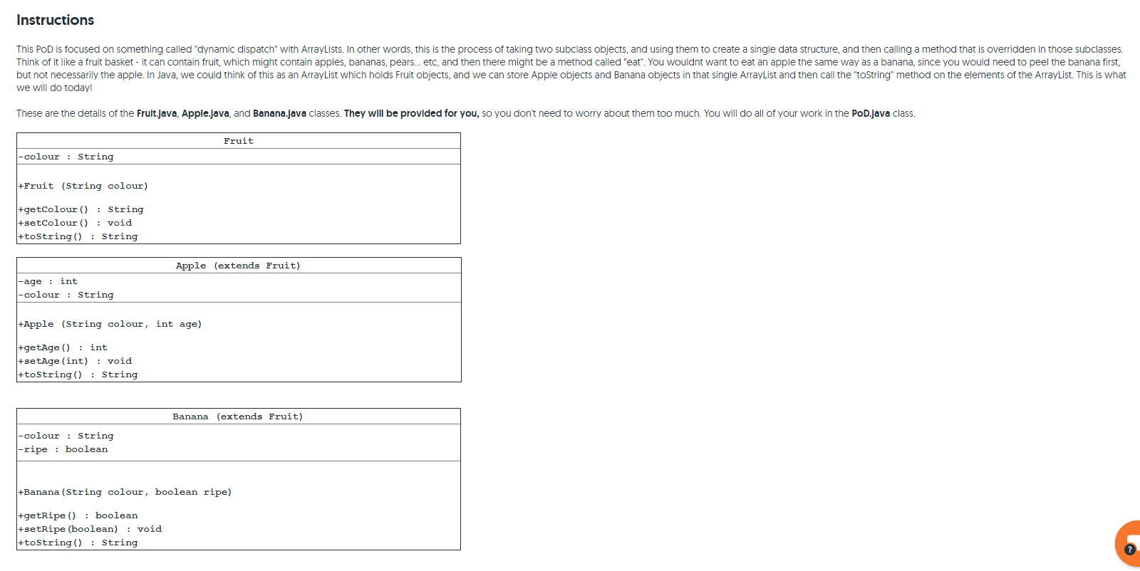 Solved Instructions This PoD is focused on something called | Chegg.com