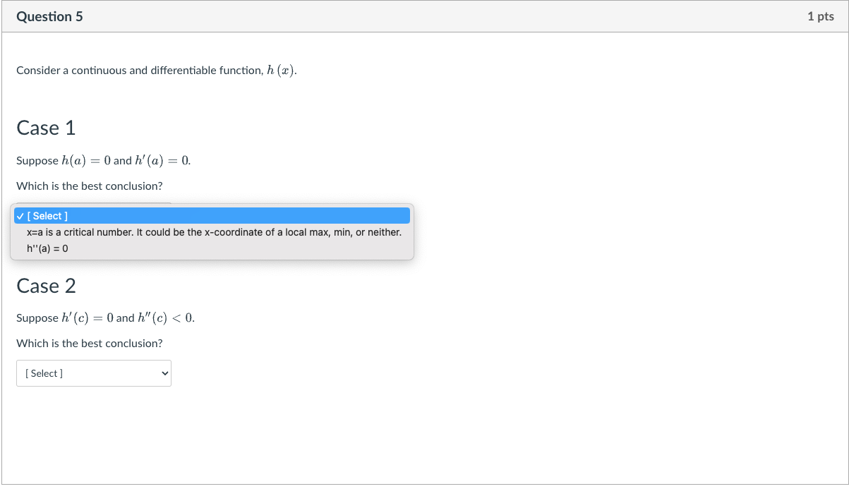 Solved Consider a continuous and differentiable function, | Chegg.com
