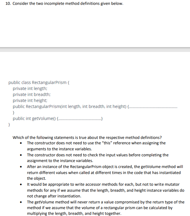 Solved 9. How many instances of the Foo class are created | Chegg.com