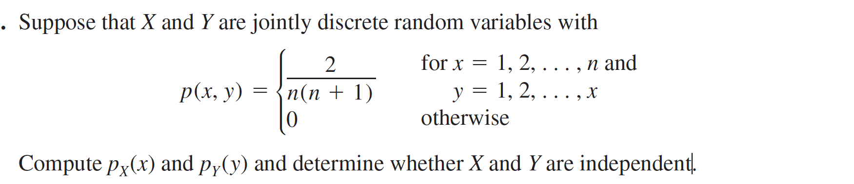 Solved . Suppose that X and Y are jointly discrete random | Chegg.com