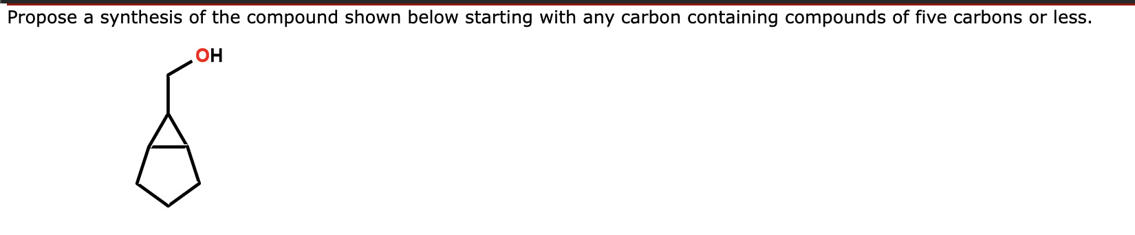Solved Propose a synthesis of the compound shown below | Chegg.com