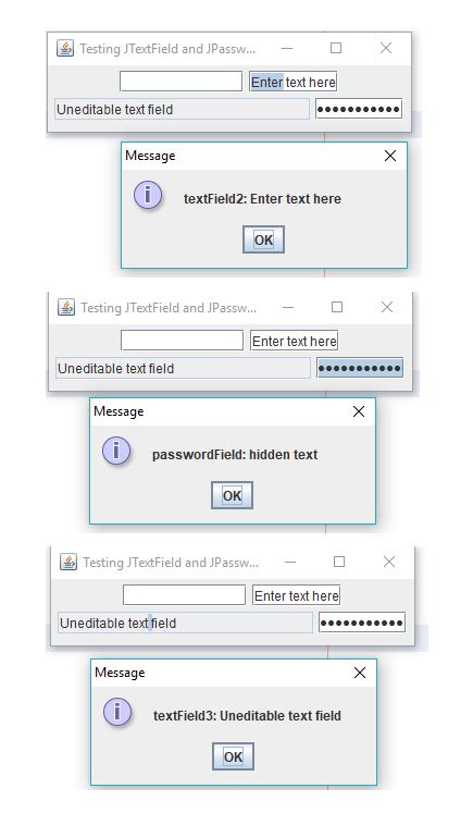 Solved Create A Program To Demonstrate The Jtextfield Class