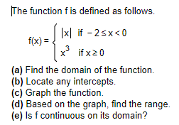 Solved The function fis defined as follows. |x| if - 25x