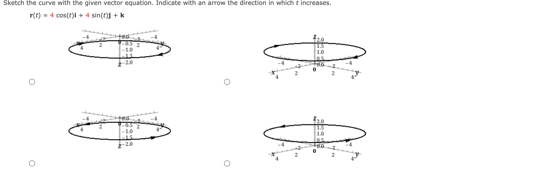 Sketch the curve with the given vector equation. | Chegg.com
