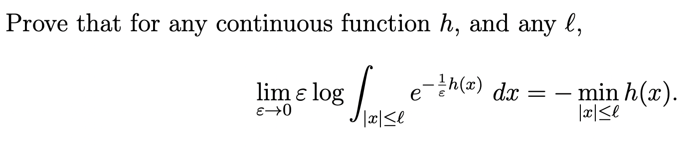 Solved Prove that for any continuous function h, and any ℓ | Chegg.com