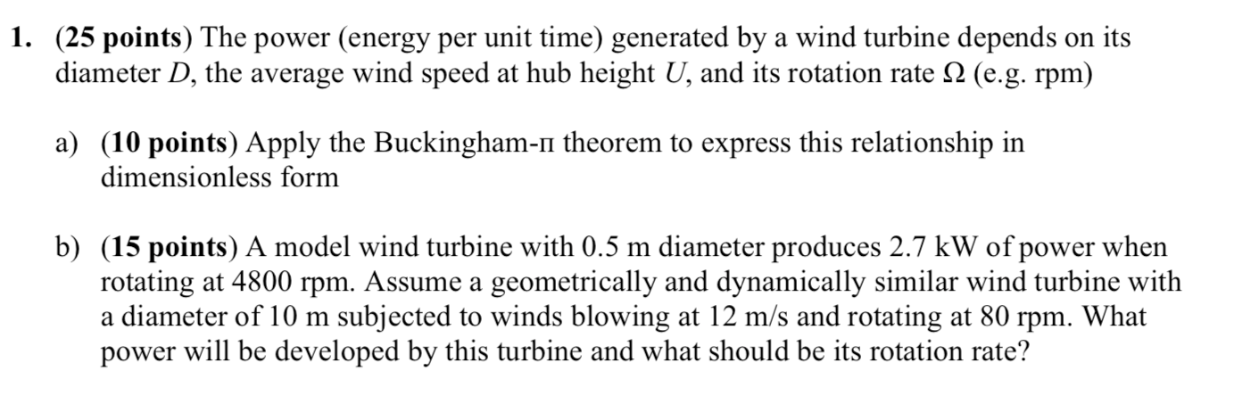 Solved 1. (25 points) The power (energy per unit time) | Chegg.com
