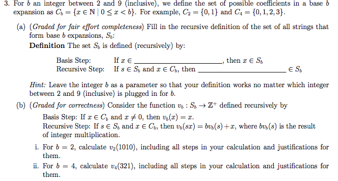 Solved For b an integer between 2 and 9 (inclusive), we | Chegg.com