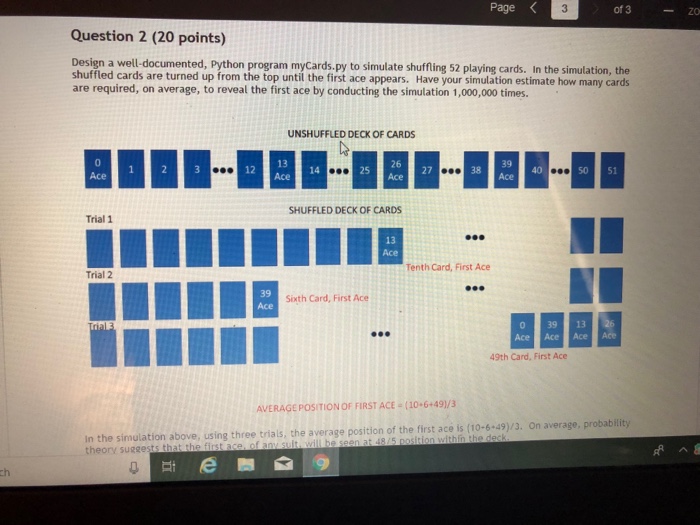 Solved Design a well documented python program myCards.py to | Chegg.com