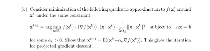 Solved 2. This problem derives the so-called projected | Chegg.com