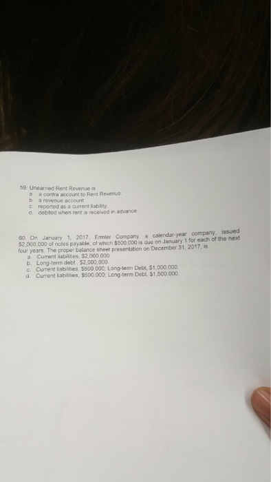 Solved Unearned Rent Revenue is a. a contra account to Rent | Chegg.com