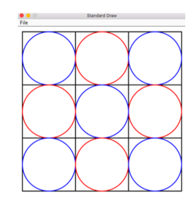 Solved Overlapping Circles on Canvas Finish the | Chegg.com