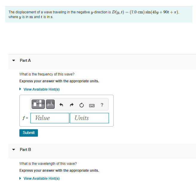 Solved What is the speed of this wave? Express your answer | Chegg.com