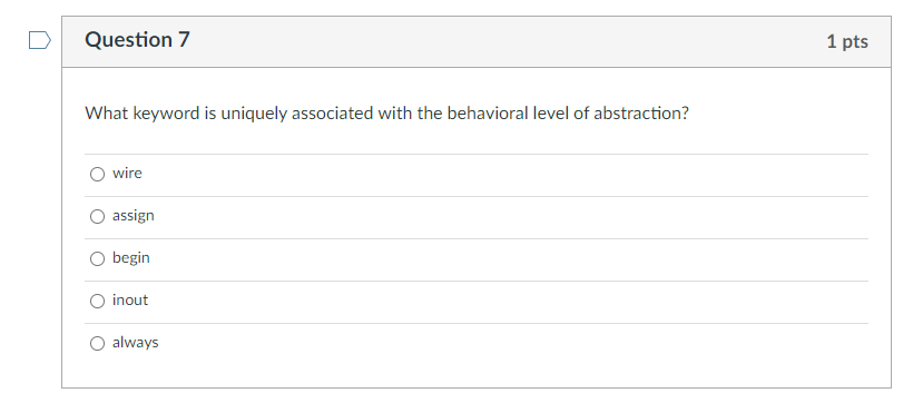 Solved What keyword is uniquely associated with the | Chegg.com