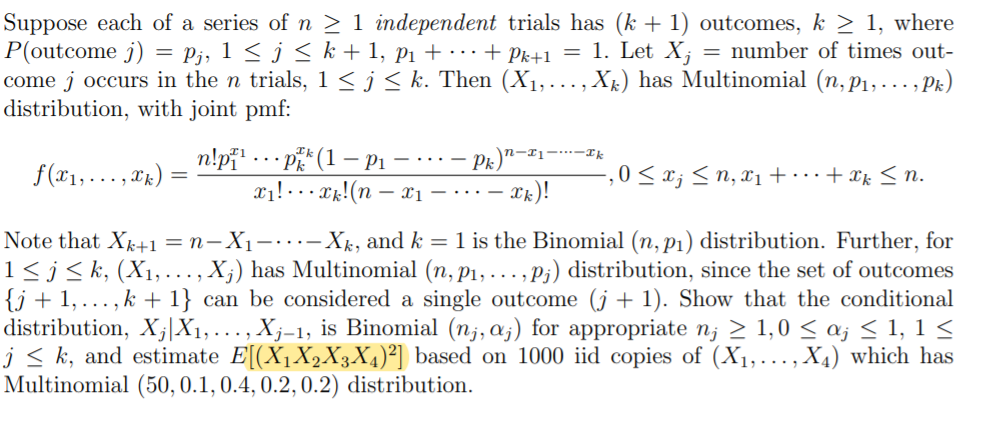 Solved Suppose each of a series of n > 1 independent trials | Chegg.com