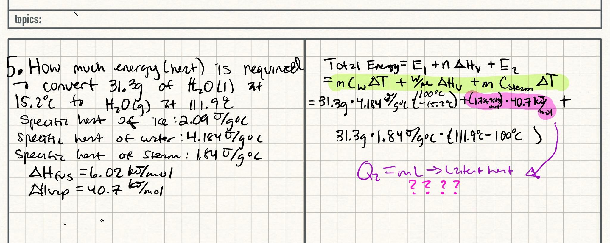 Solved topics: 5. How much energy (hert) is requind T ot 21 | Chegg.com