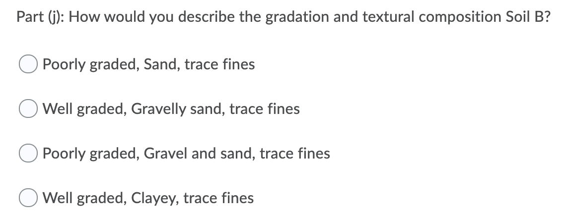 Solved Plot grain size distribution curves from the data | Chegg.com