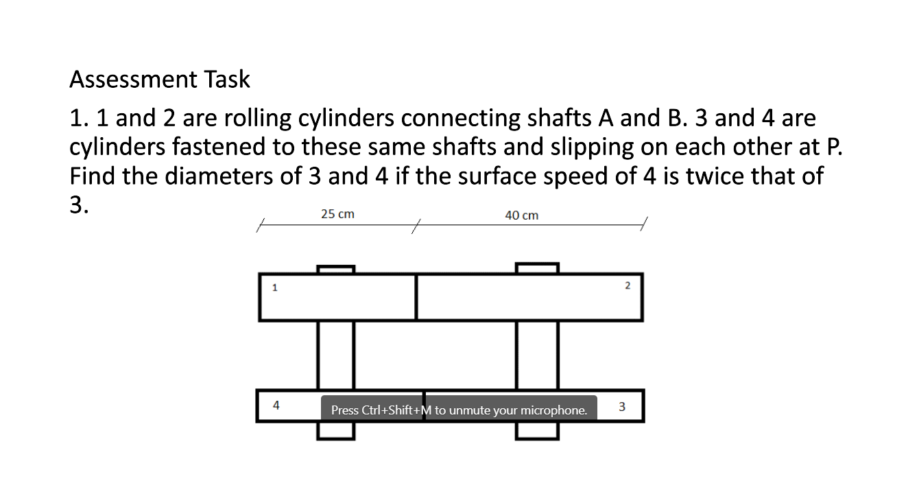 Assessment Task 1. 1 and 2 are rolling cylinders | Chegg.com