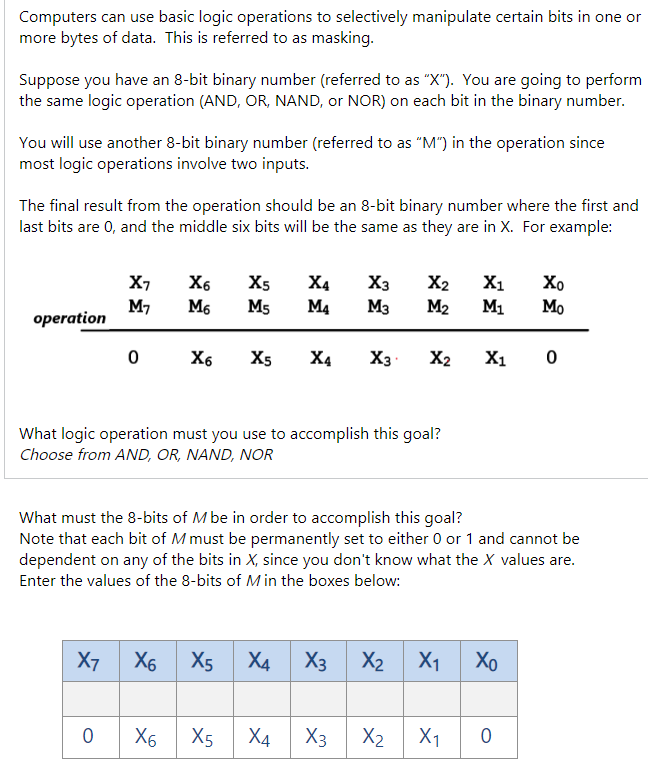 Solved Computers can use basic logic operations to | Chegg.com