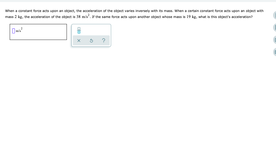 Solved When A Constant Force Acts Upon An Object The