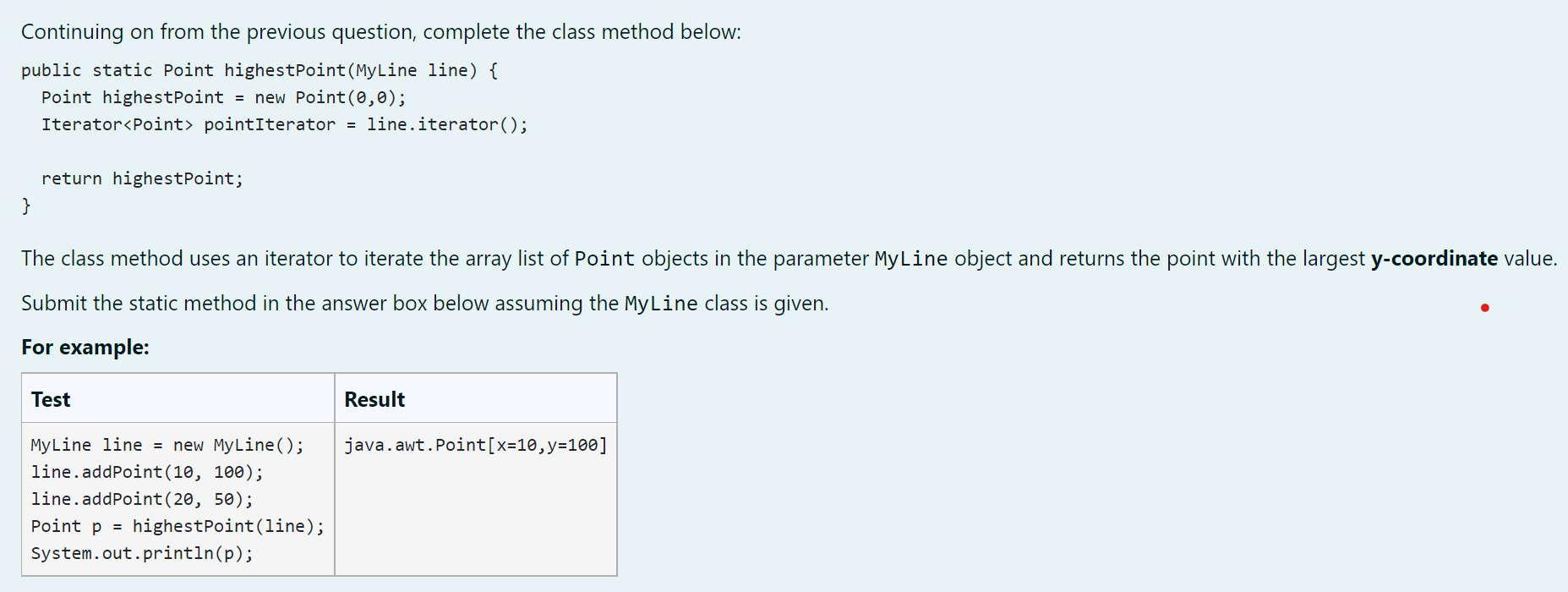 Solved In java thx class PointIterator implements | Chegg.com